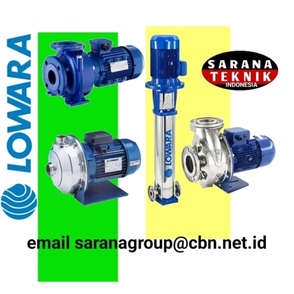Jual CENTRIFUGAL PUMP LOWARA PT. SARANA TEKNIK Jakarta | Sarana Teknik Pump